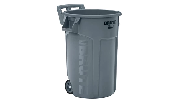 Vented Wheeled BRUTE® Container, 44 Gal Gray - Sanibath